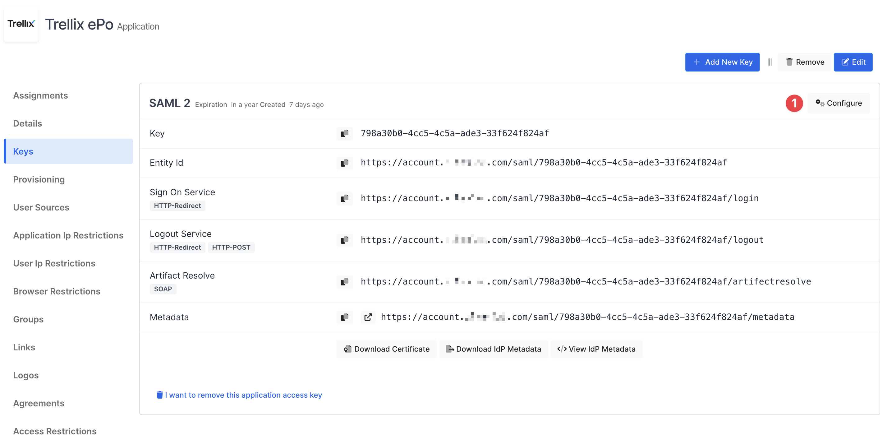 Trellix SAML Integration